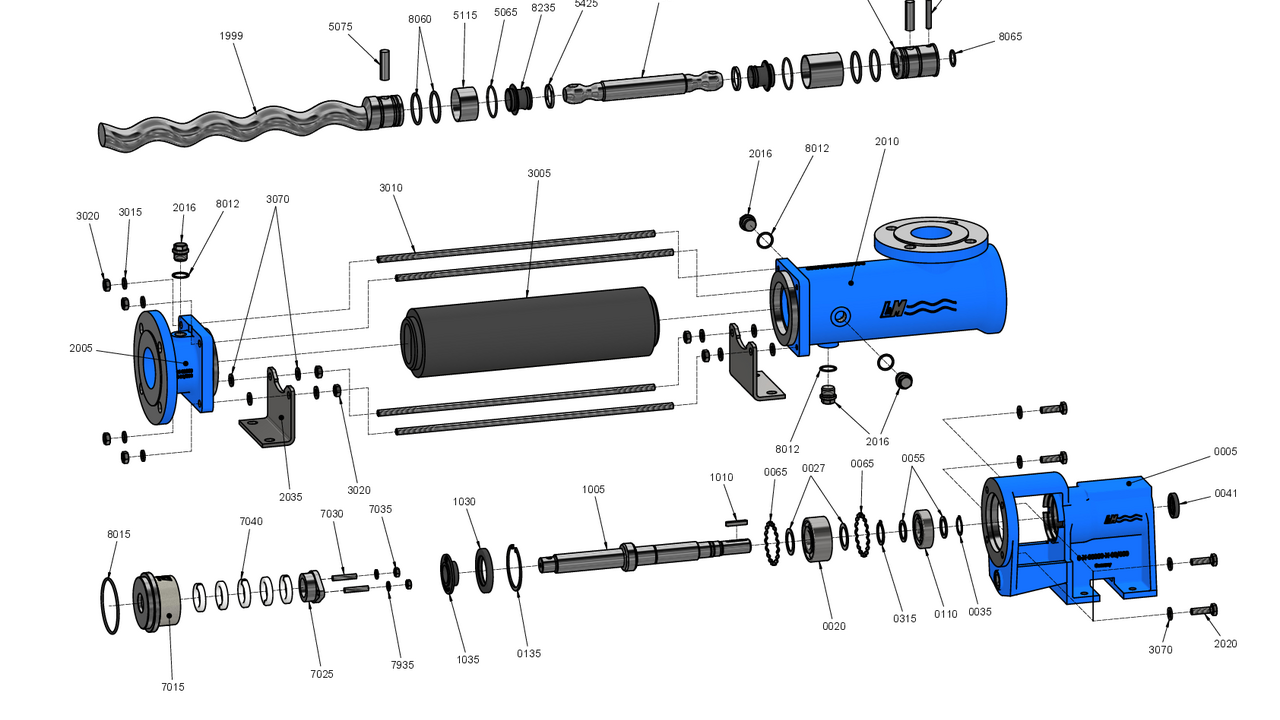 K Rotor suitable for Netzsch N-New Series: L&M Pumps